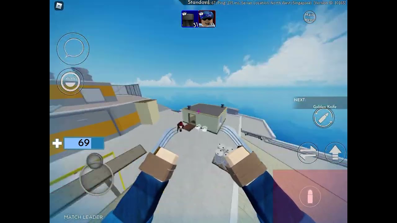 This trickshot made him dizzy…(Roblox Arsenal) - YouTube