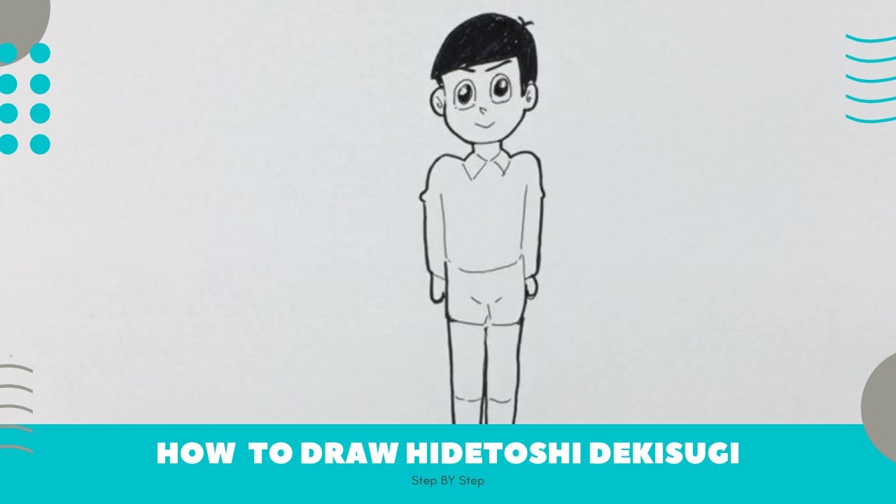 How to Draw Hidetoshi Dekisugi Easy | Doraemon - YouTube