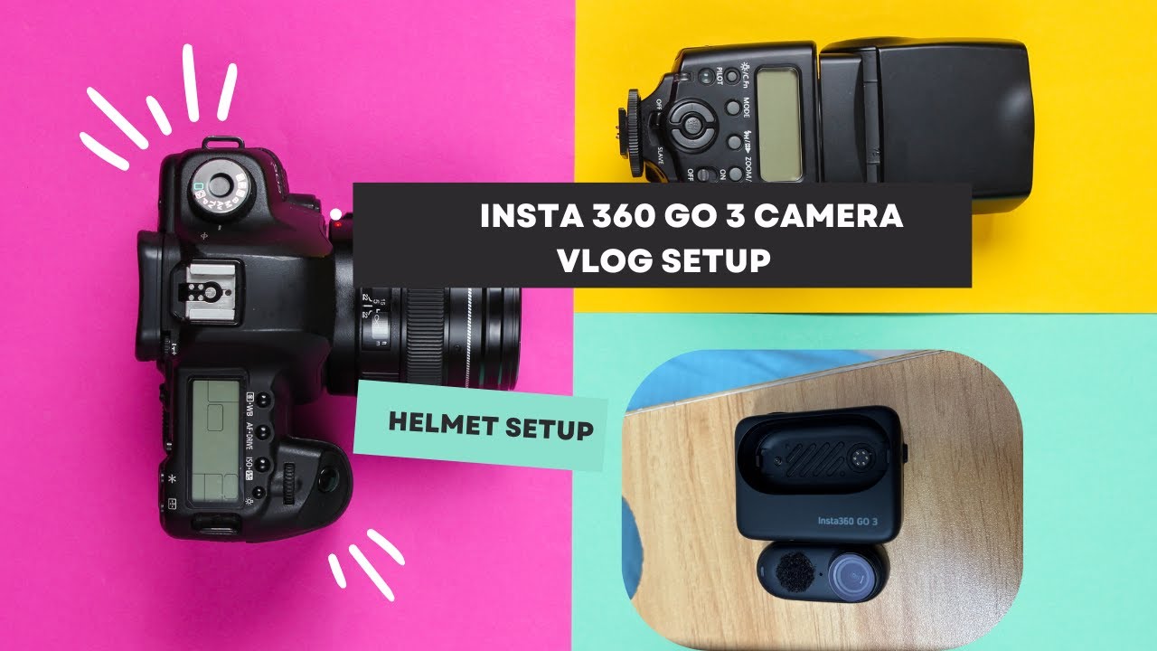 Insta 360 go 3 helmet setup I light and easy - YouTube
