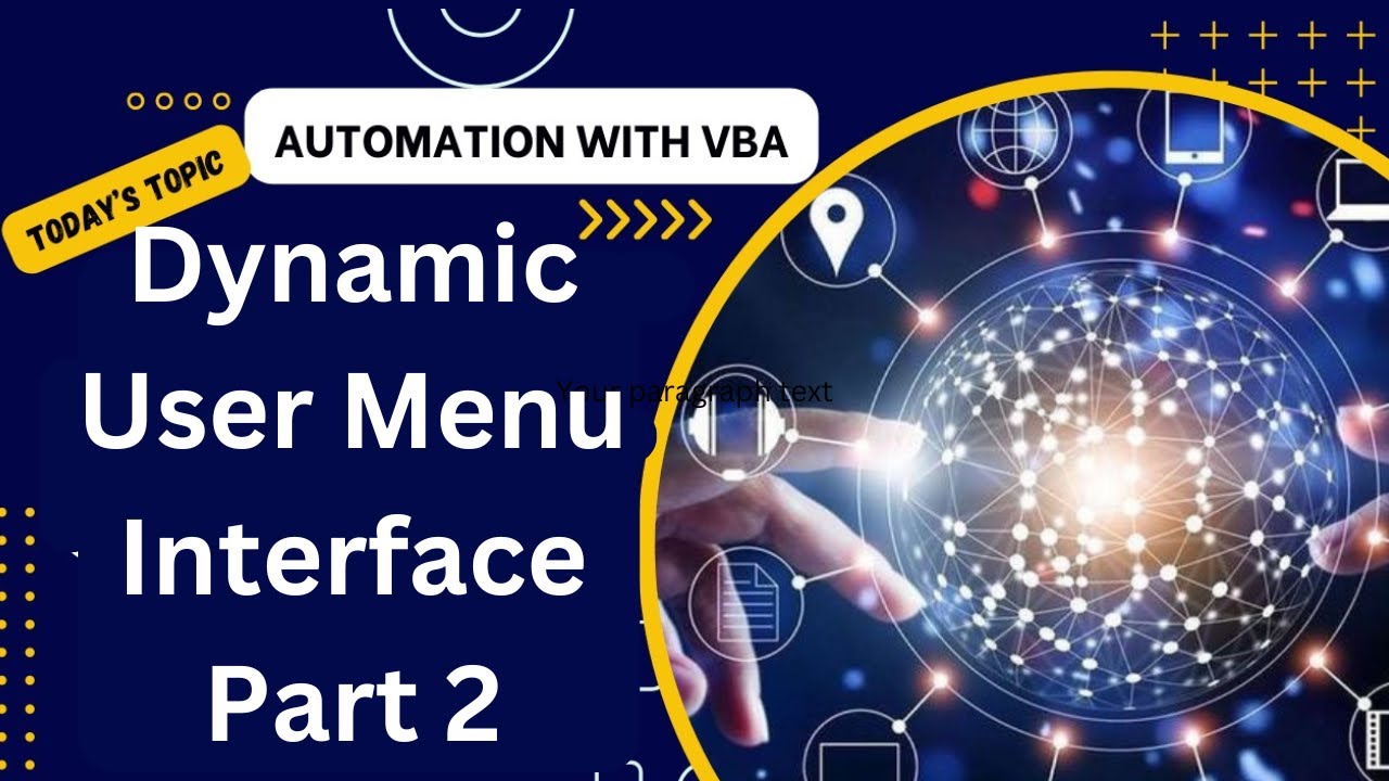 Dynamic User Menu Interface Part 2 - YouTube