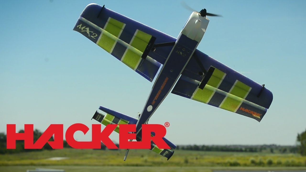 Hacker Model MX2 1200mm EP ARF Green - YouTube
