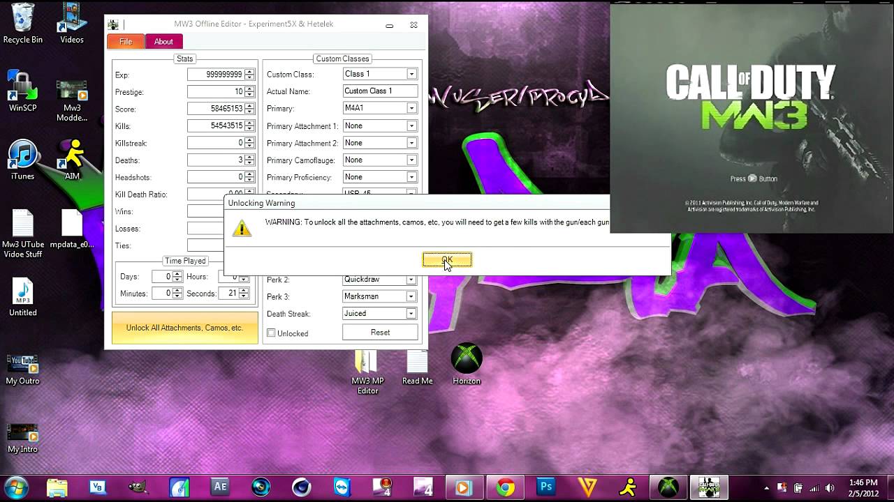 Mw3 Mods: 10th Prestige Level 80 (Split Screen/System Link) With USB - YouTube