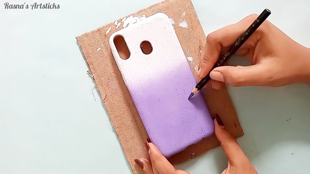 3 types of mobile cover painting | mobile cover painting | DIY ideas ...