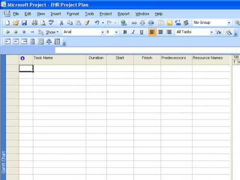 Create EHR Project Plan Part1 - YouTube