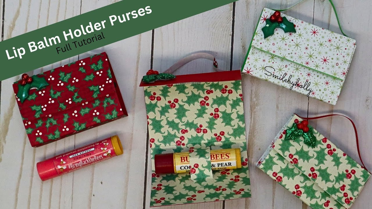 DIY Lip Balm Purse Holder- Great Stocking Stuffer! - YouTube