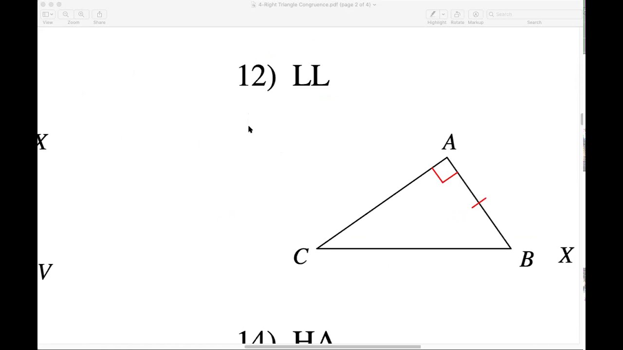 Geometry: Triangle Congruence Postulates and Theorem Problem #4 of 6 ...