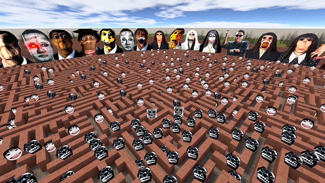 NEW NICO'S OBUNGA FAMILY in MAZE!! Nextbot PART 1- Garry's Mod!!! - YouTube