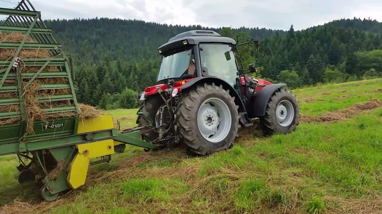Sianokosy 2017 Same EXPLORER 3 85 i przyczepa samozbierająca POM KLECZA T-010/1 - YouTube