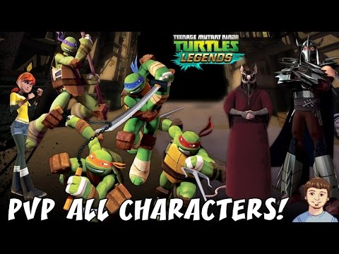 TMNT Legends PvP Tournament - 149 - ALL CHARACTERS!!! - YouTube