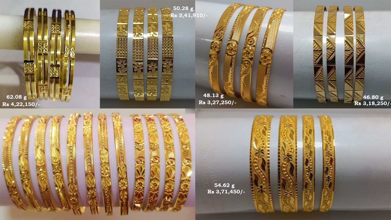 The Ultimate Guide: Daily Wear Gold Set Bangles Designs, Weight, and ...