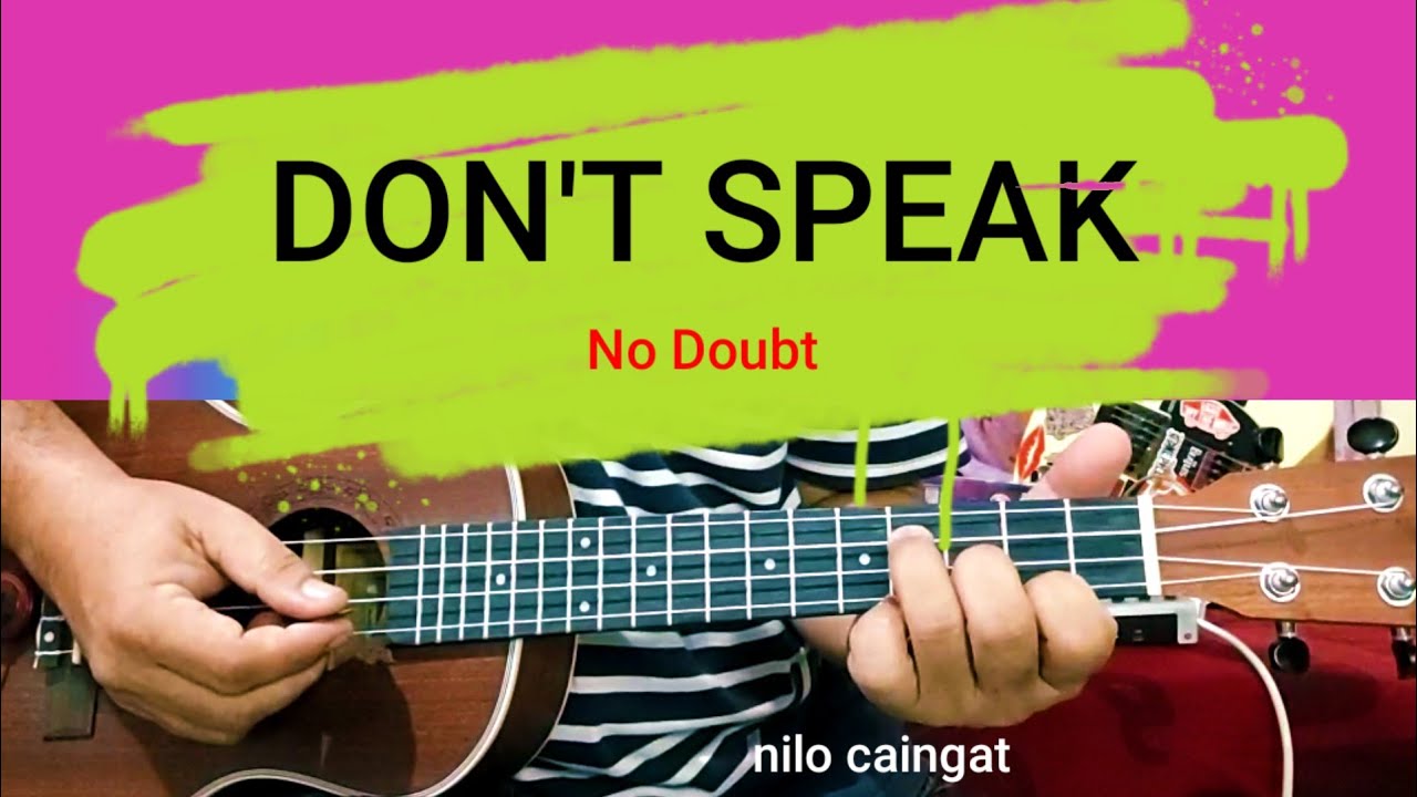 Don't Speak (No Doubt) cover song, ukulele - YouTube