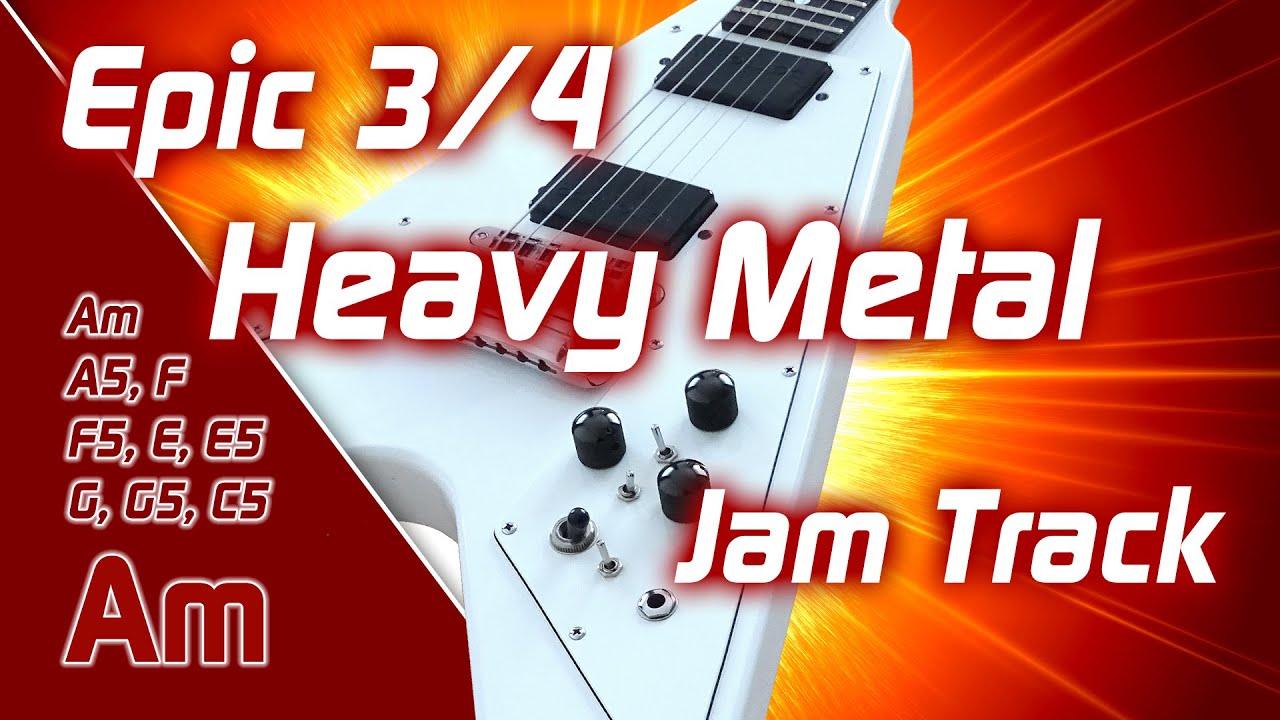 Heavy Metal Epic, Hard Rock, Backing Track Jam in Am - A minor / A moll ...