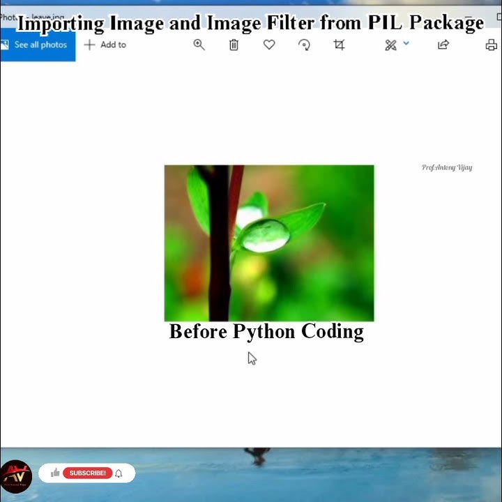 How to Blur an Image in Python |PIL Package | Prof.Antony Vijay #shorts ...