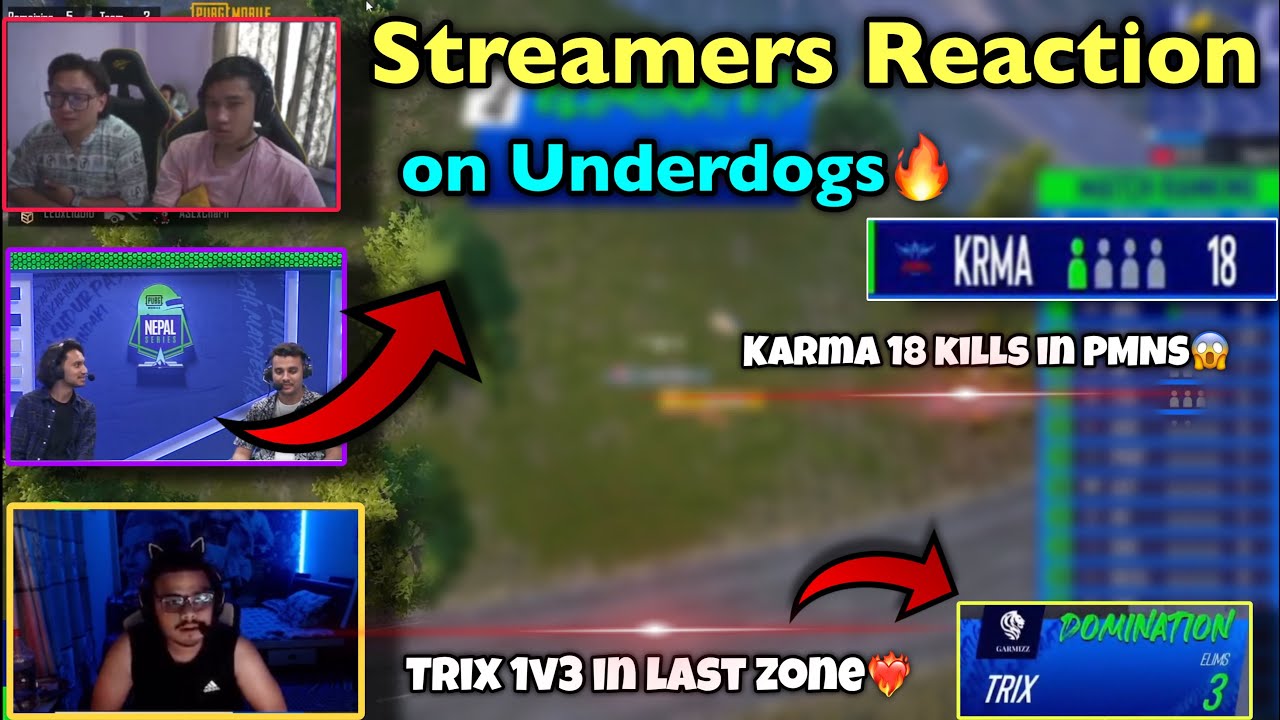 Streamer and Casters React on Karma🔥🇳🇵,18 kills in PMNS 2023😱| TRIX ...