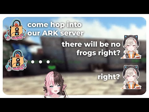 (not) 3 Minutes of VCR admin scaring Komori Met with frogs