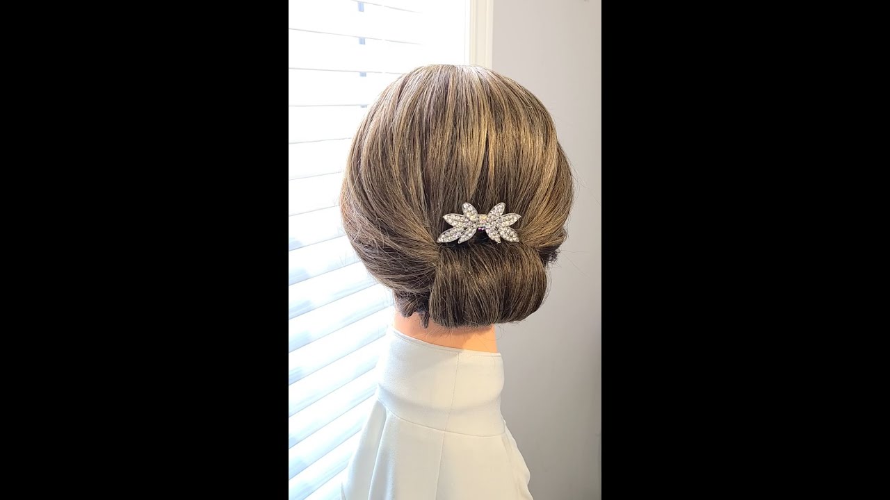How To : Low Chignon Bun - Deconstructed - YouTube