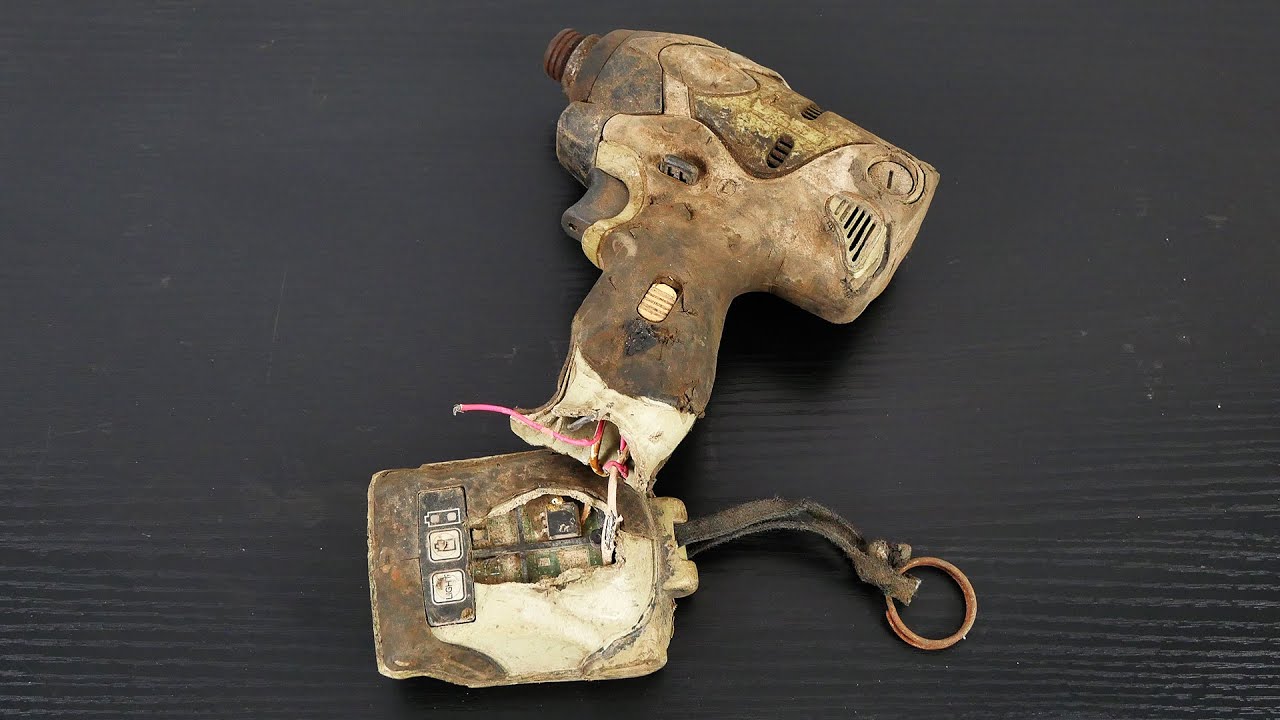 Fix a Broken Impact Screwdriver using Carbon Fiber | HITACHI WH14DSL ...