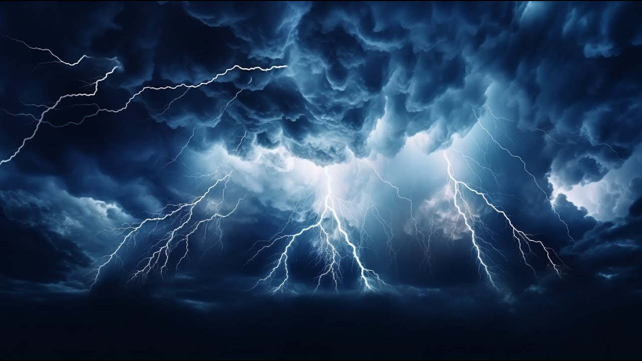Rumbling Thunder & Wind Sounds For Sleeping, Relaxing ~ Thunderstorm ...