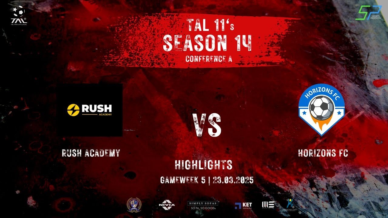 TAL B'LORE | 11's | S14 | CON 'A | GW 5 | HIGHLIGHTS | RUSH ACADEMY VS ...