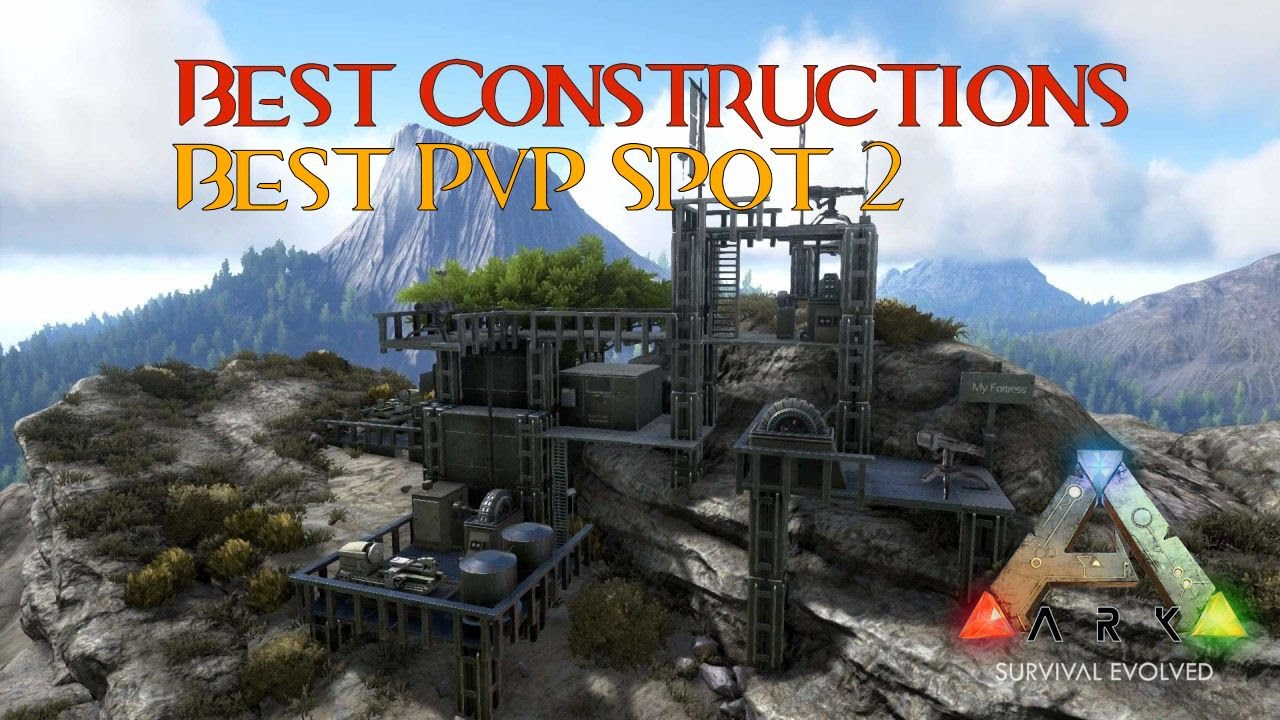 [Ark: Survival Evolved] Best Constructions - Best PvP Spot for a Base 2 - YouTube