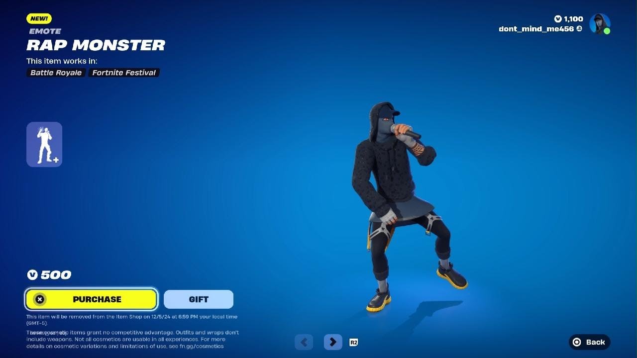 New rap monster emote out now!!! - YouTube