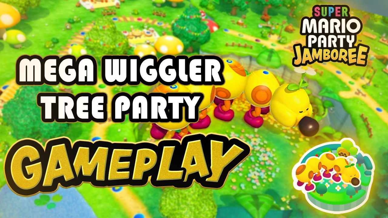 Full Round on Mega Wiggler's Tree Party! (Super Mario Party Jamboree ...