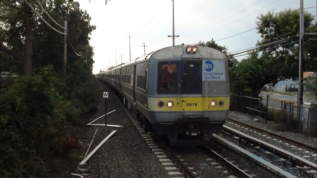 LI M3 Railcar 9876 Leads MTA LIRR Train 2054 East in and out of Central ...