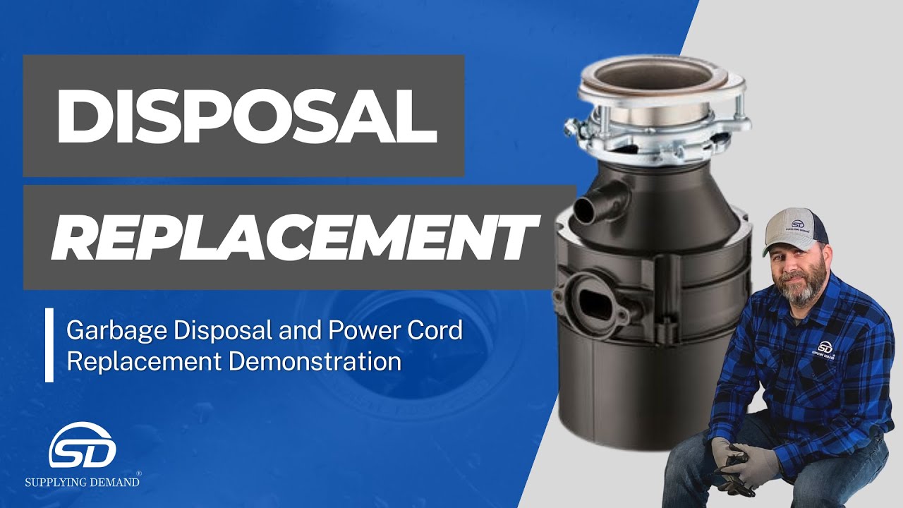 How to Replace a Garbage Disposal and Power Cord | Quick & Easy - YouTube