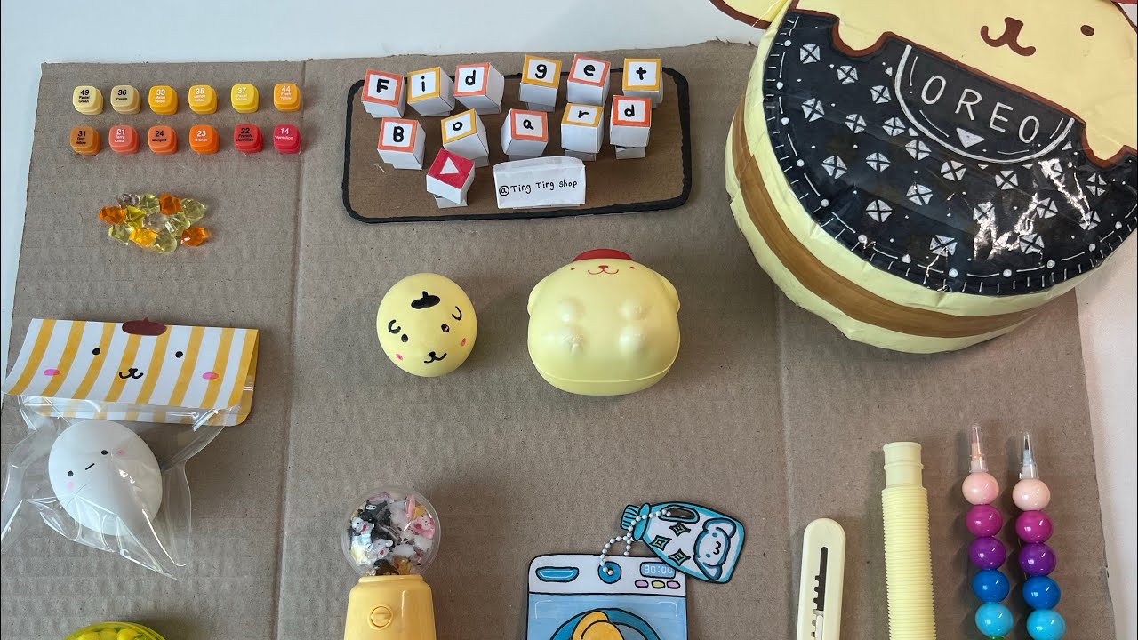 Rating My Fidget Board 💛 PomPomPurin Edition! - YouTube