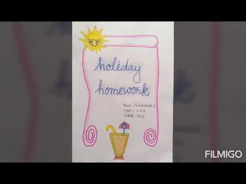 Summer break Assignment📑||Class UKG||Presented by Kisamarish - YouTube