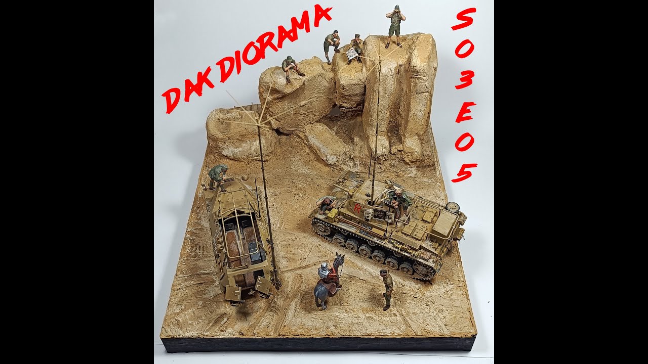 DAK Diorama Finish. Panzer III + Sd.Kfz 251. - YouTube