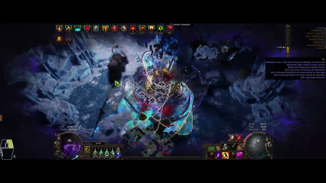 PoE Delve depth 6000+ nodes: Howling Den (Depth: 6007) - YouTube