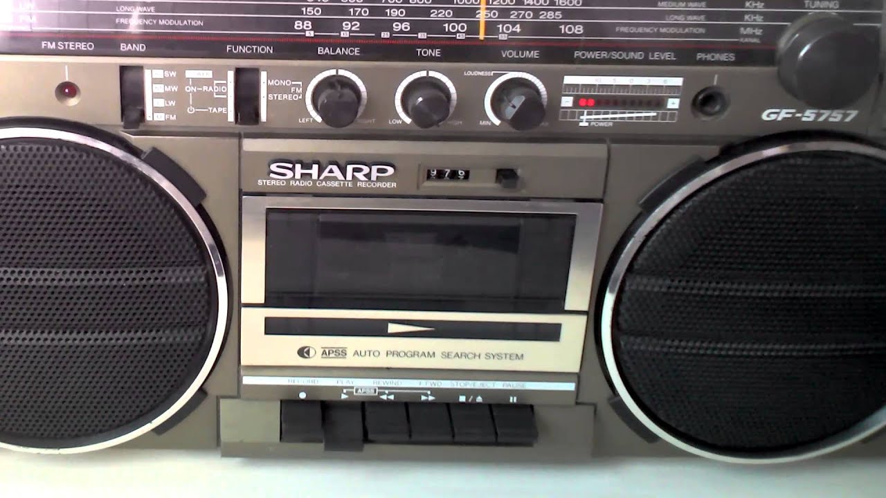 SHARP GF-5757 Boombox Made in Japan **SOLD in UK** - YouTube
