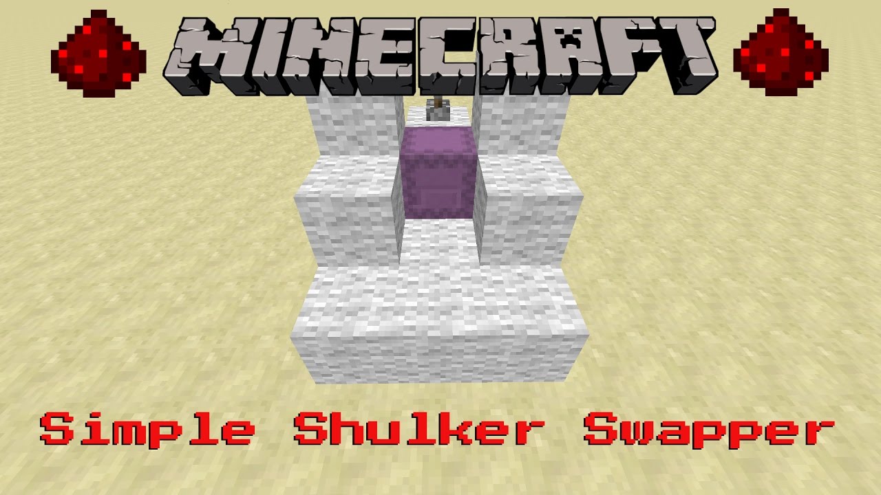 Minecraft: Redstone: Simple Shulker Swapper - YouTube
