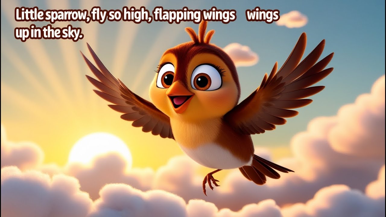 Little Sparrow, Fly So High | Nursery rhymes | Kids Songs | Baby Poems ...