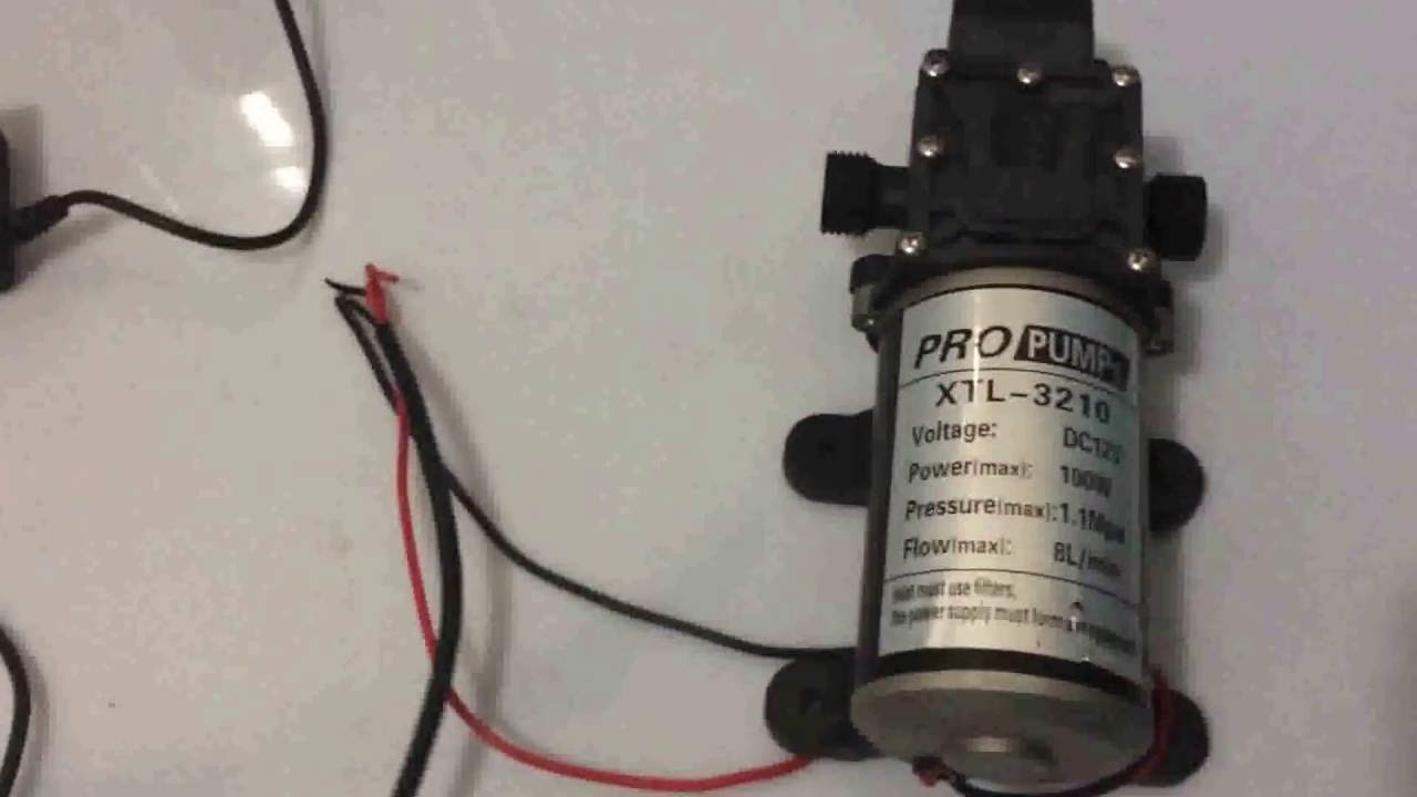3210YB 12 100 Micro diaphragm pump working demo video - YouTube