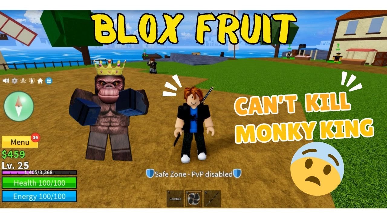 Blox Fruits ! Can't Defeat the Monkey | Need Help! | Roblox Gameplay ...