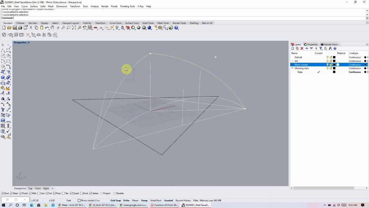 Arch 207 DC3 - Class 02 (09/01 - Morning) - Rhino & GH Shell ...