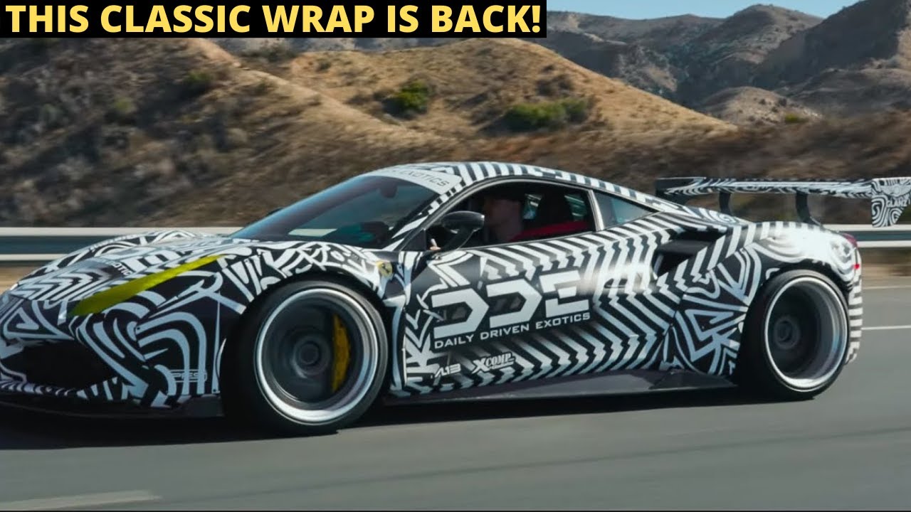 DDE BRING BACK THEIR OLD WRAP ON THEIR FERRARI 488! - YouTube