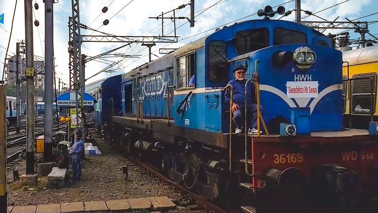 Mithla Express arrived at Howrah arrived with WDS 6 R LOCO - YouTube