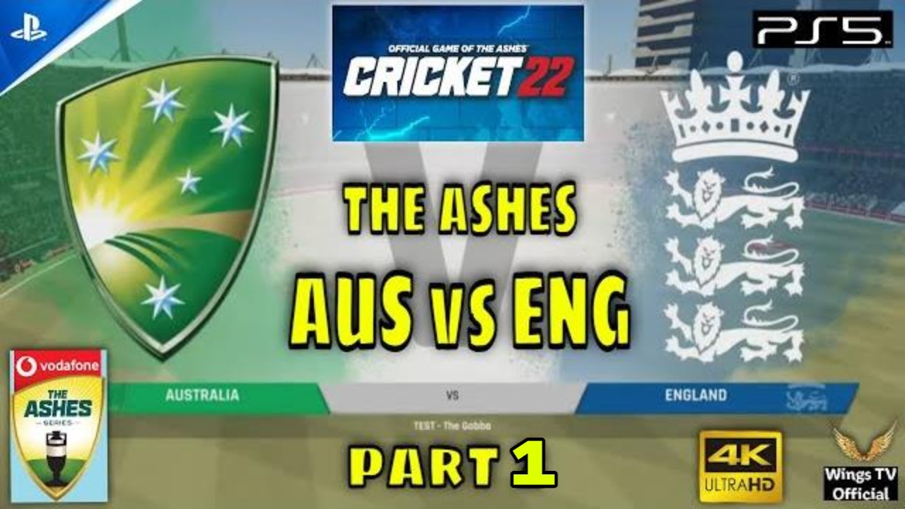 Cricket 22 PS5 Gameplay - Part 1 - The Ashes Series - AUS vs ENG ...
