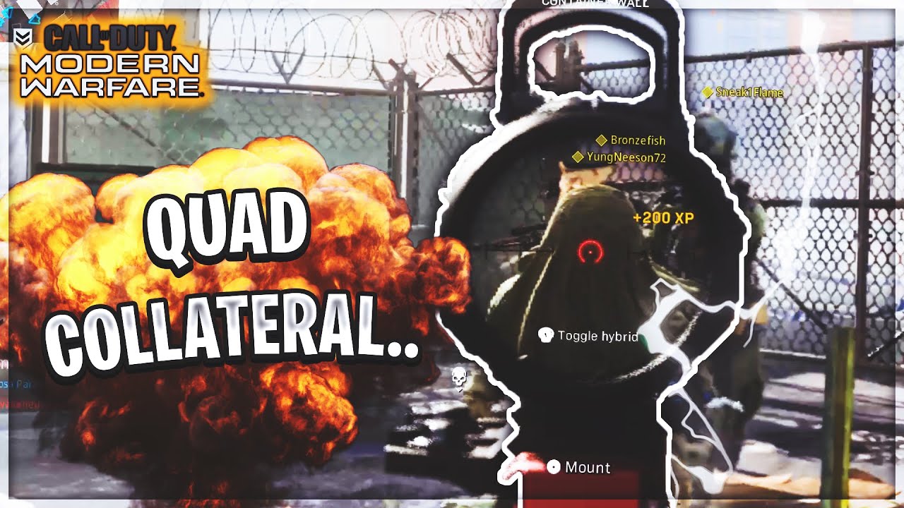 QUAD COLLATERAL! - (Call Of Duty Modern Warfare) - YouTube