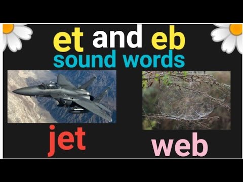 Word families- et & eb for kids| et & eb sound words | CVC 3 letter ...