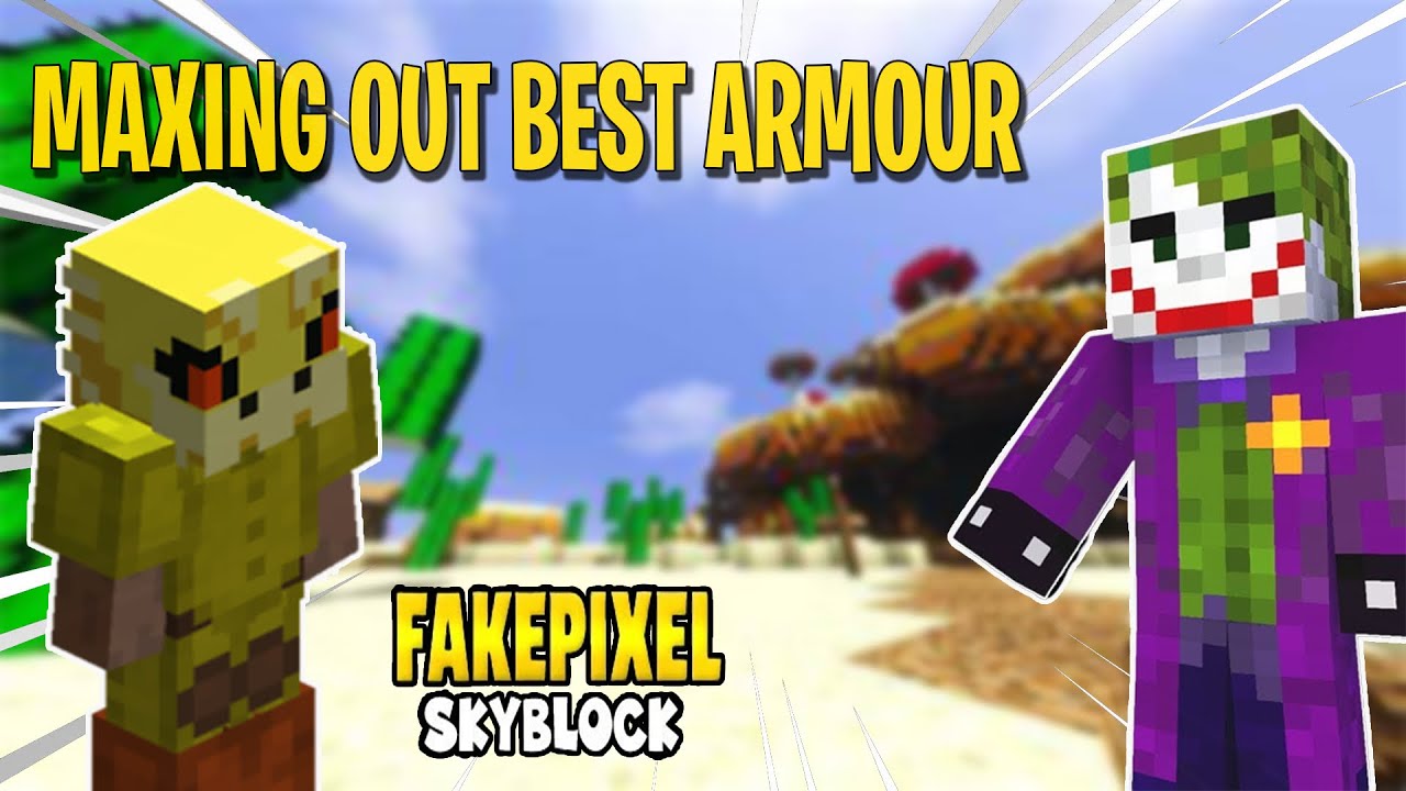 Maxing Out The Best Armour In Fakepixel Skyblock - YouTube