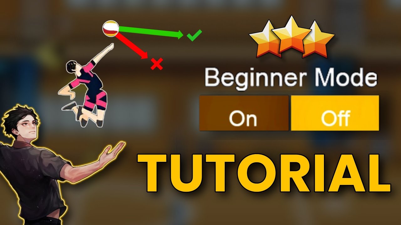 TUTORIAL Beginner Mode OFF The Spike Mobile. Volleyball 3x3 - YouTube