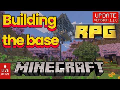Building a base on RPG Mod on Minecraft Bedrock | Vertical | #minecraft ...