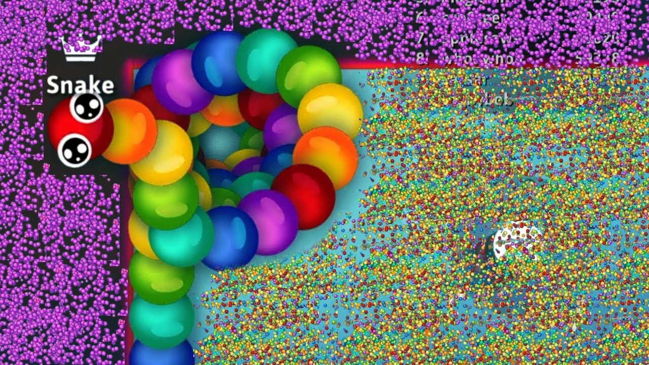 Rainbow Snakes Eats Hilarious Score Points ? Snake.io ! - YouTube