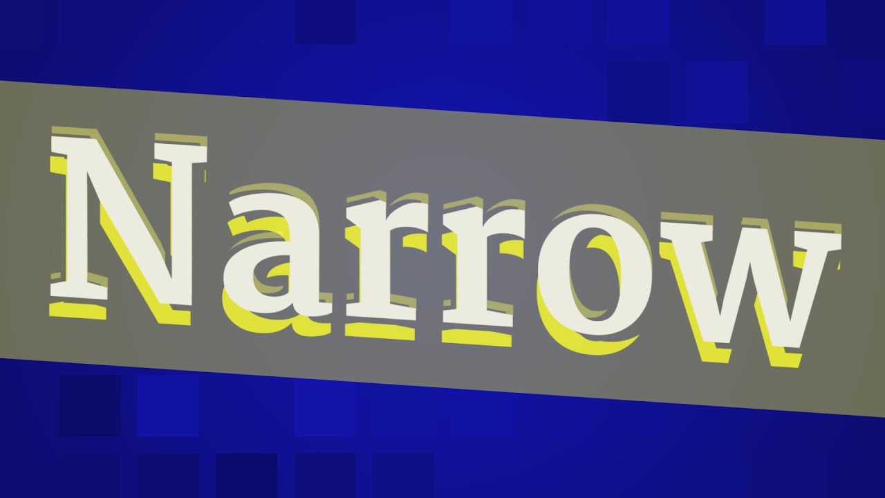 NARROW pronunciation • How to pronounce NARROW - YouTube
