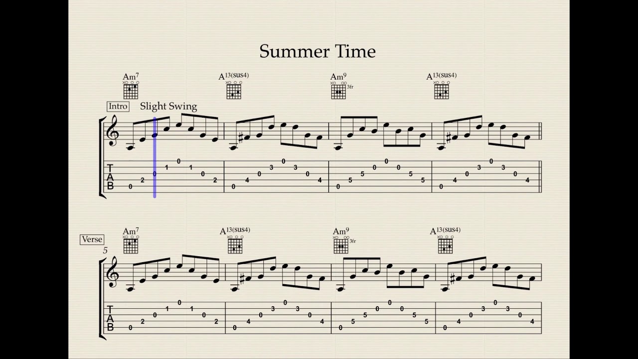 Summertime backing track - YouTube