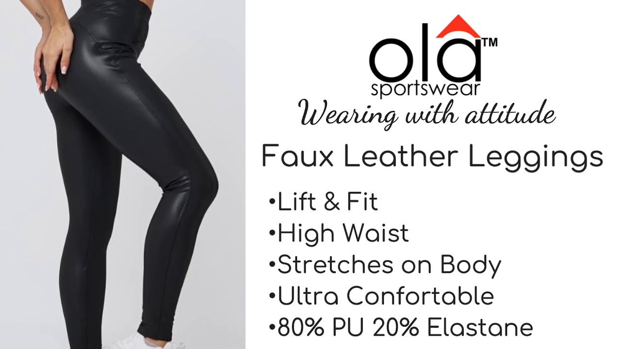 Ola Faux Leather Leggings - YouTube